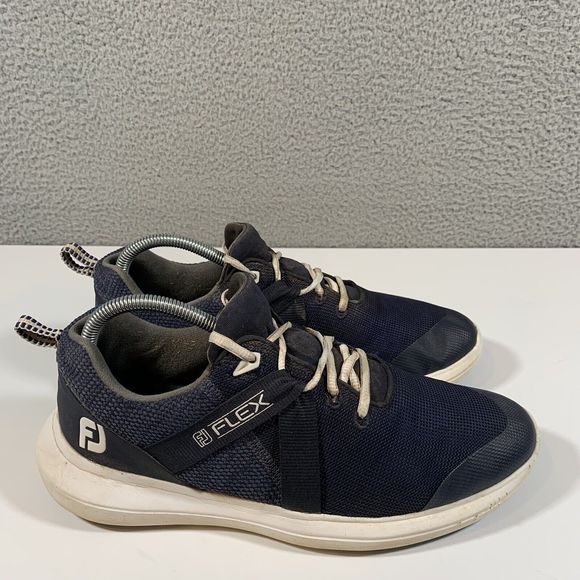 FootJoy | Shoes | Footjoy Fj Flex Spikeless Golf Shoes Mens 85 M Blue ...